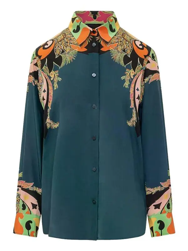 Etro Paisley Print Shirt - Blue