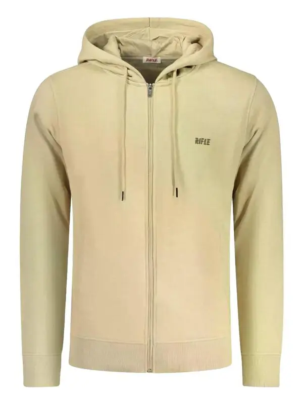 RIFLE Logo-detail Hooded Jacket - Neutrals