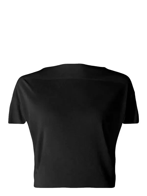 Jacquemus Le Haut Mistral Draped-back T-shirt - Black