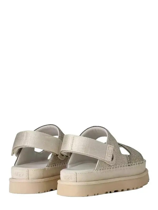 UGG Goldenstar Crackle-effect Sandals - Neutrals