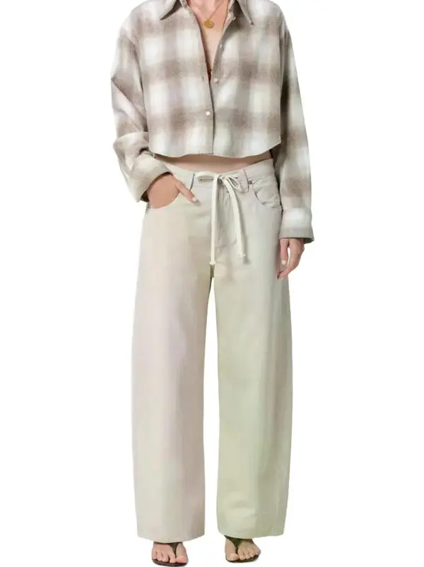 Citizens Of Humanity Brynn Drawstring-waist Jeans - Neutrals