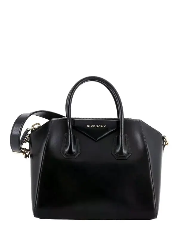 Givenchy Antigona Bag Glazed Leather Small Satchel - Black