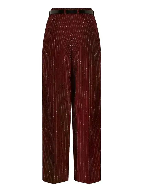 Dolce & Gabbana Pinstriped Trousers - Red