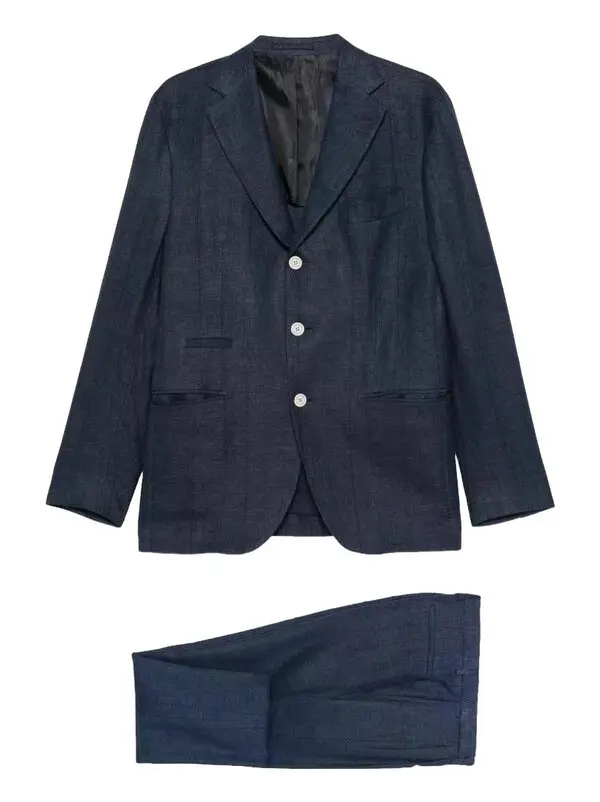Eleventy Single-breasted Suit - Blue