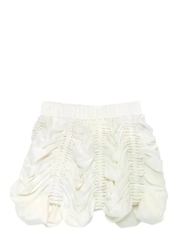 RAXXY Draped Mini Skirt - Neutrals