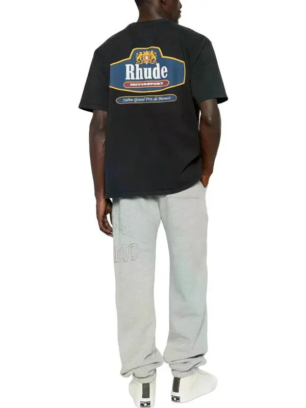 Rhude Logo-print T-shirt - Black