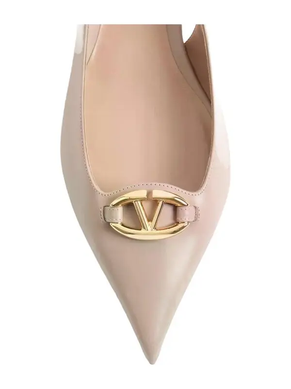 Valentino Garavani Calfskin Slingback Ballerinas - Neutrals