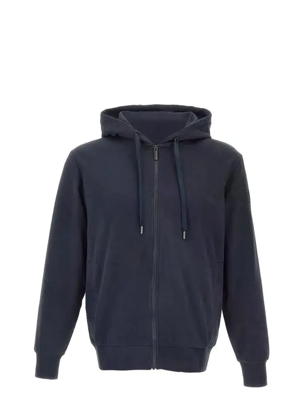 COLMAR Logo-patch Zip-up Hooded Jacket - Blue