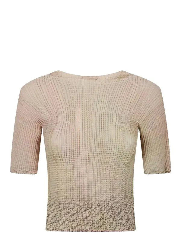 Herno Textured Abstract-print T-shirt - Neutrals