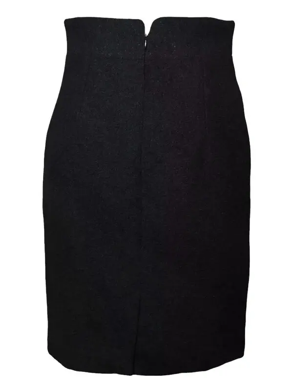 Tagliatore Bouclé High-waisted Mini Skirt - Black