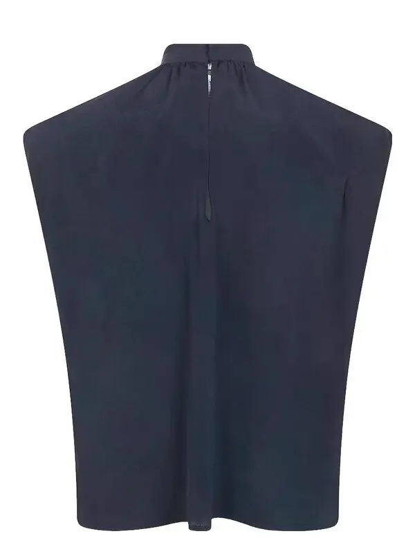 DRHOPE Bow-detail Sleeveless Blouse - Black