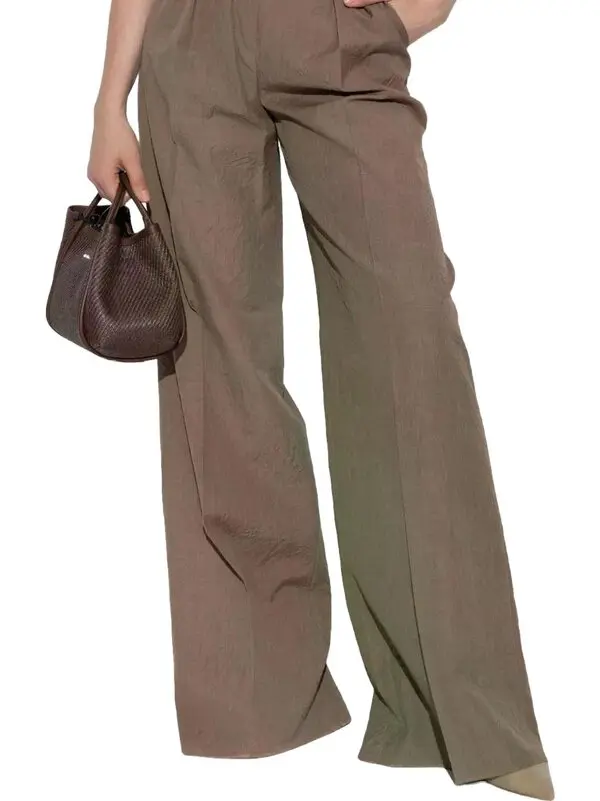 Max Mara Pleated Tailored Trousers - Brown