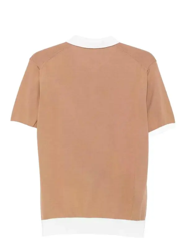Peuterey Rolle Colourblock Short-sleeve Polo Shirt - Neutrals