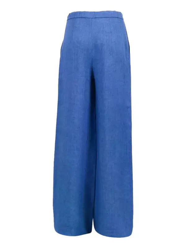Max Mara Pelota Drawstring-waist Trousers - Blue
