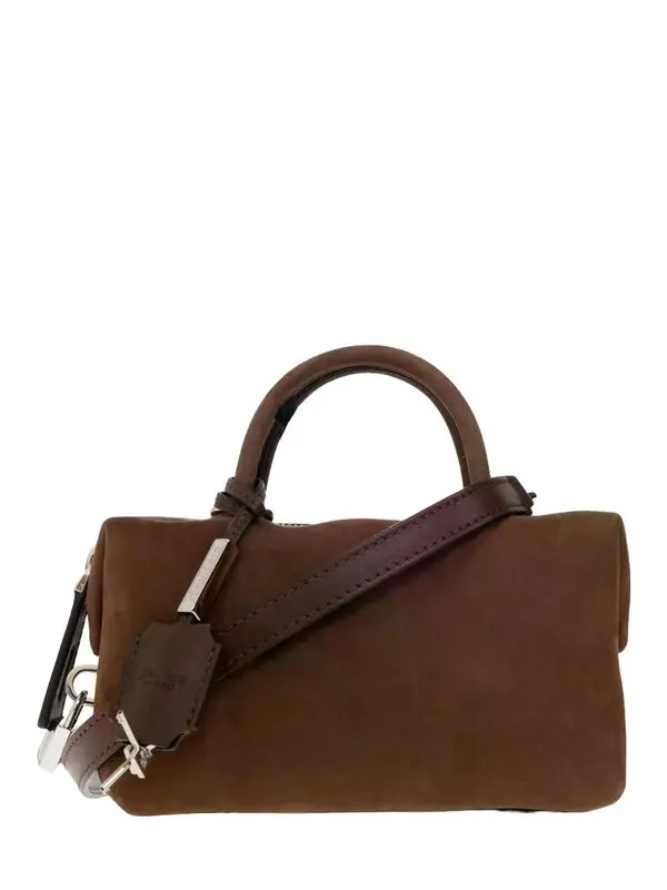 Max Mara Small Suede Holdall Tote Bag - Brown