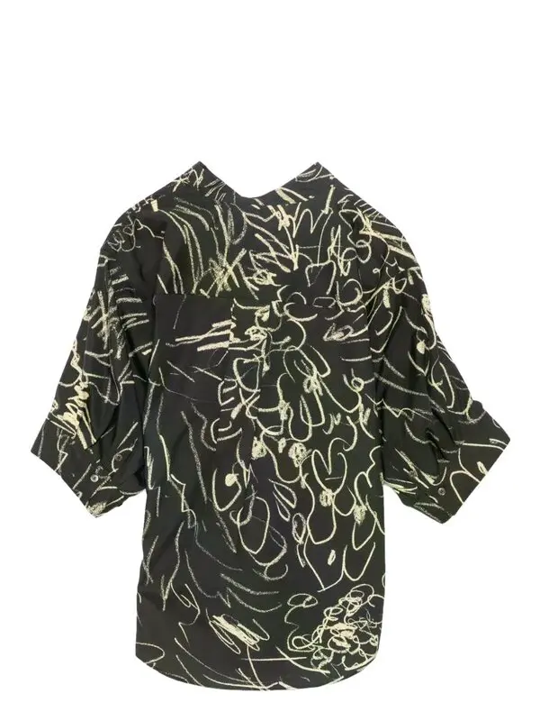 JNBY Botanical Line Short-sleeve Top - Black