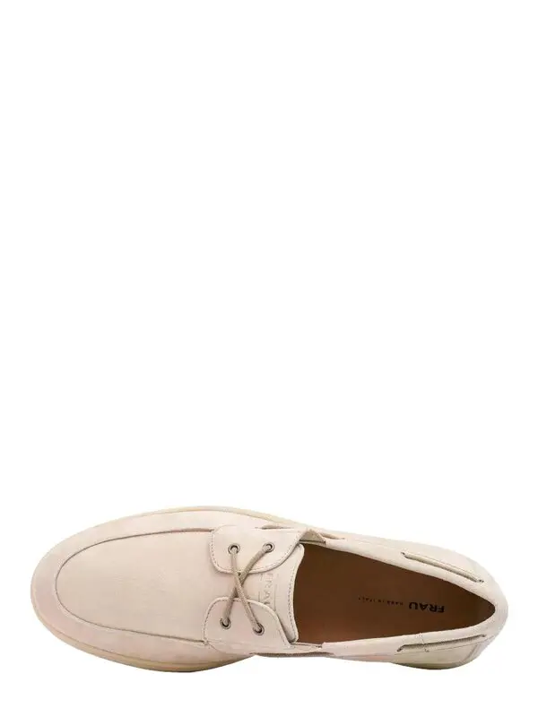 FRAU Logo Detail Boat Shoes - Neutrals