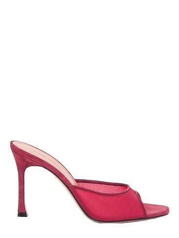 Amina Muaddi Alexa Mesh 95 Slipper - Ruby