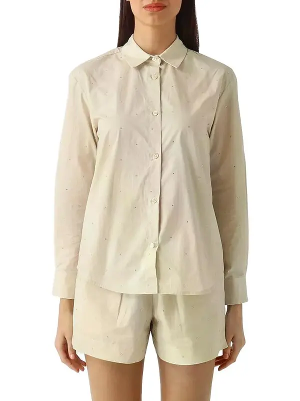 MC2 SAINT BARTH Embellished Shirt - Neutrals