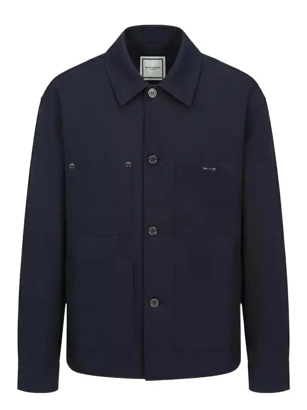 WOOYOUNGMI Wool Overshirt - Blue