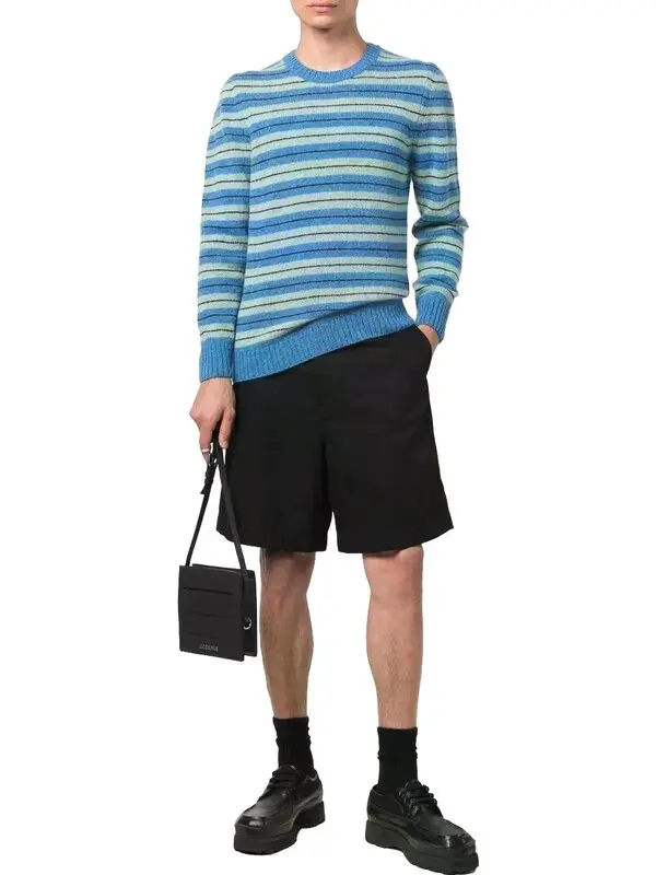 A.p.c. Horizontal Stripe Knit Jumper - Blue