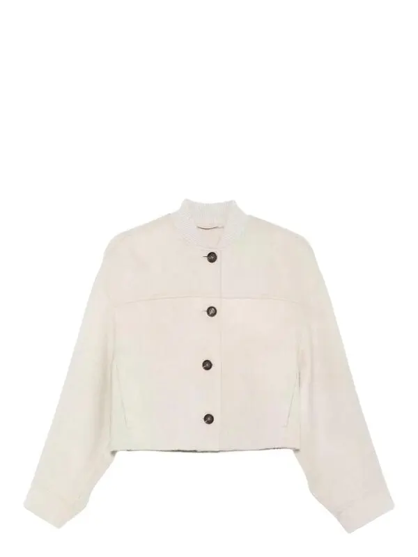 Brunello Cucinelli Button-fastening Jacket - Neutrals