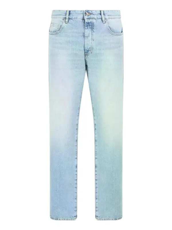 ICON DENIM LOS ANGELES Faded-effect Straight-leg Jeans - Blue