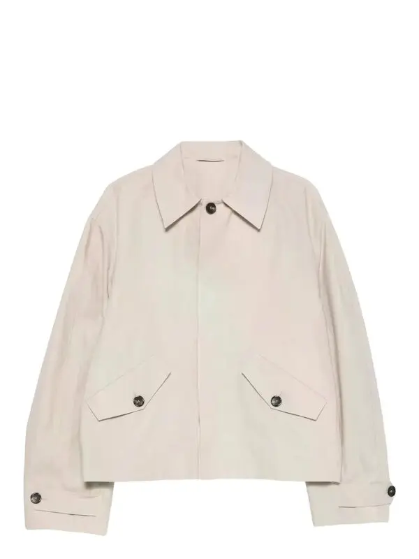 Séfr Cosme Button-up Flap-pocket Jacket - Neutrals