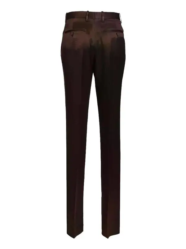 TOM FORD Pleated Trousers - Brown