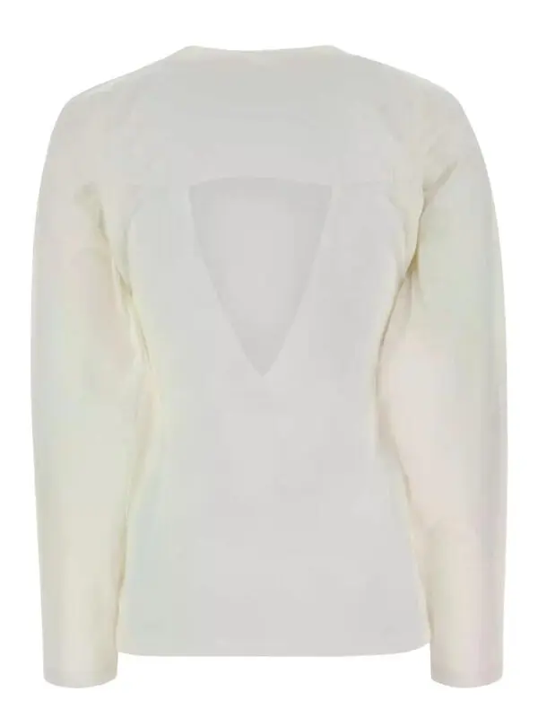 JIL SANDER Cut-out Long-sleeve T-shirt - Neutrals