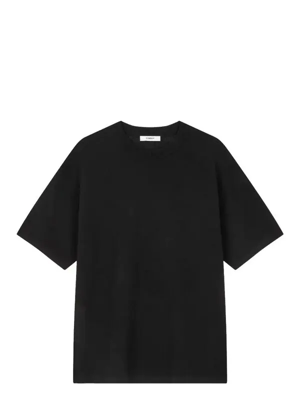 STUDIO TOMBOY Logo Print Cotton T-shirt - Black