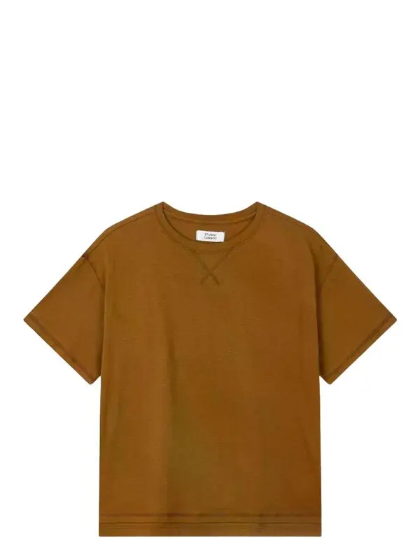 STUDIO TOMBOY Back Print Logo Detail T-shirt - Brown