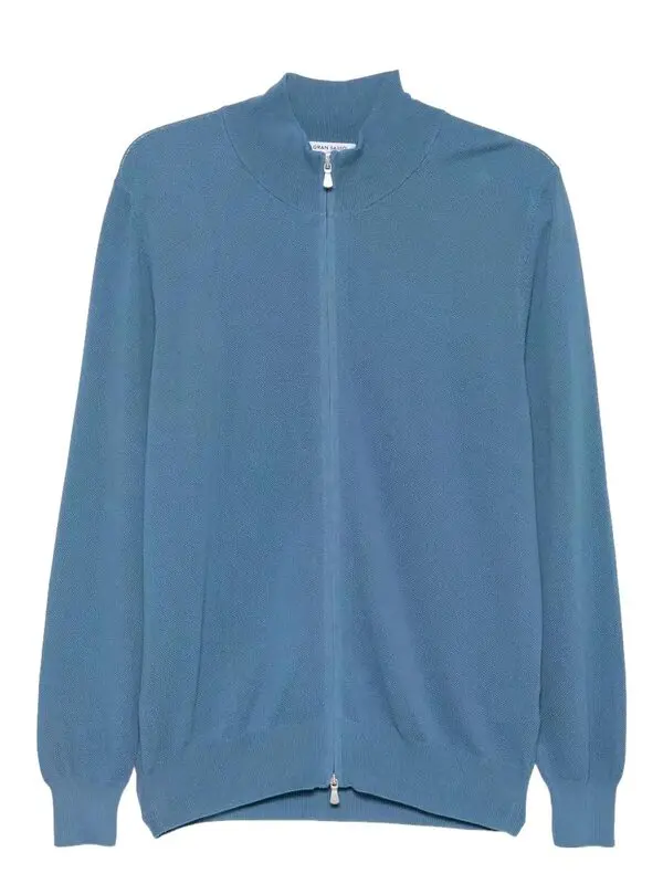 GRAN SASSO Zip-up Sweatshirt - Blue