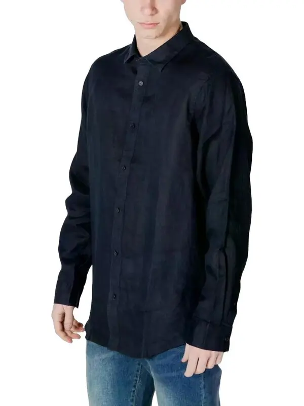 Armani Exchange Buttoned Shirt - Blue