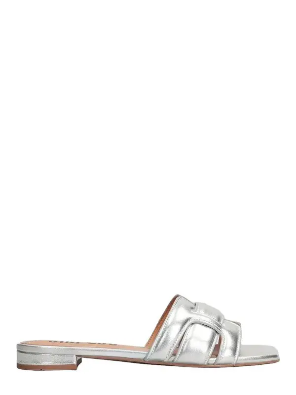 BIBI LOU Holly Interwoven-strap Flat Sandals - Silver