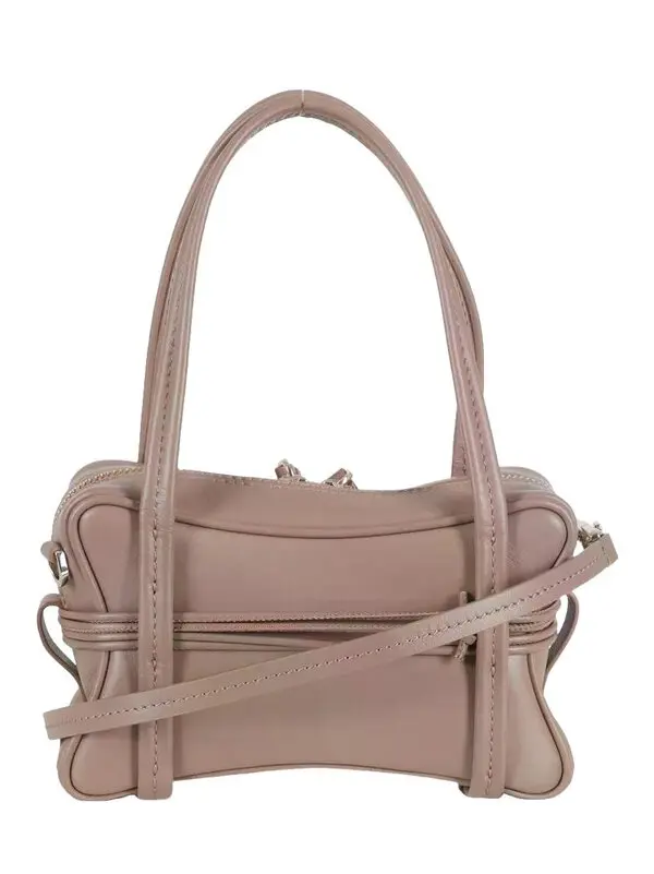 BIASIA Mini Edwige 4ever Carabiner Leather Tote Bag - Neutrals