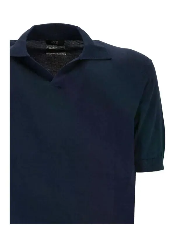 HOSIO Short-sleeved Collared T-shirt - Blue