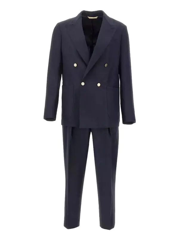 BRIGLIA 1949 Bolgheri Double-breasted Suit - Blue