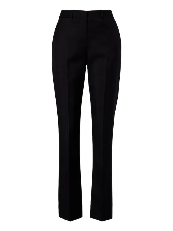 Givenchy Chalk Stripe Wool Slim Pants - Grey