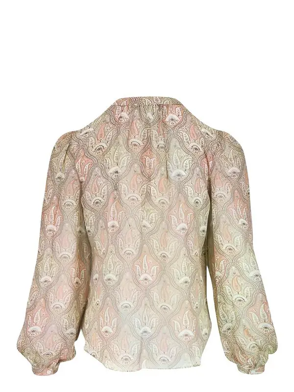 Veronica Beard Ashlynn Puff-sleeve Blouse - Neutrals