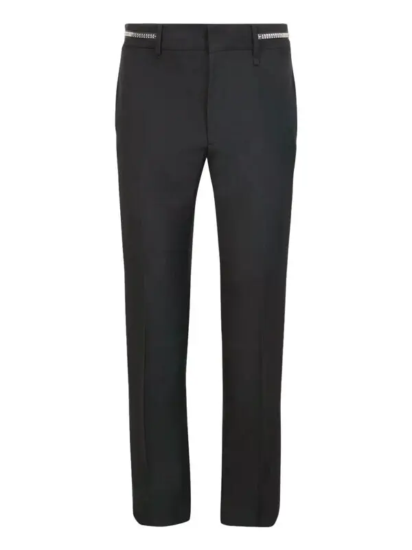Givenchy Logo Embellishment Trousers - Black
