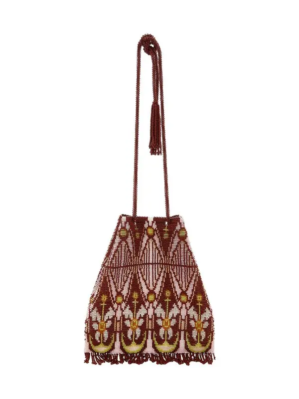 PURA UTZ La Isla Beaded Pouch - Multi
