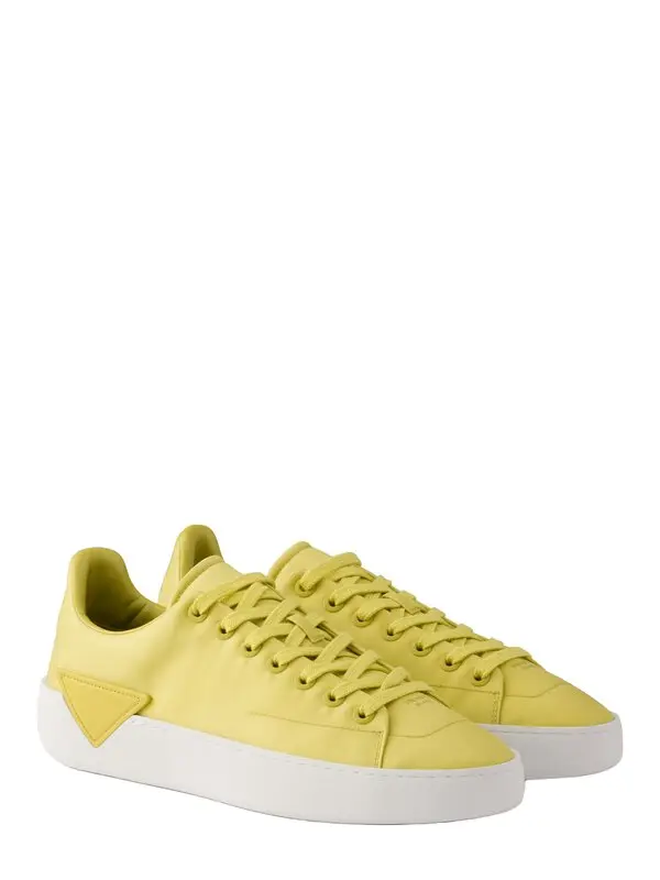 Prada Court Re-nylon Lace-up Sneakers - Pineapple