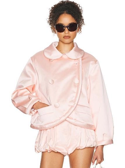 HELSA Sateen Puff Jacket - Shell Pink