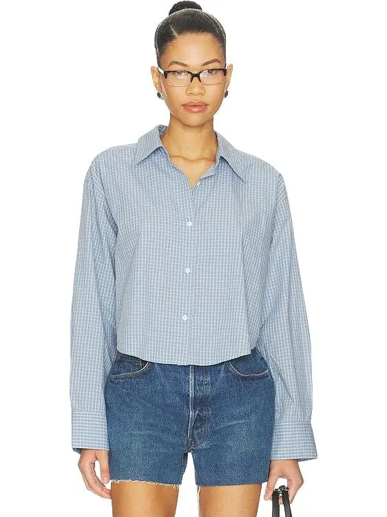 Citizens Of Humanity Ana Cropped Shirt - Blue