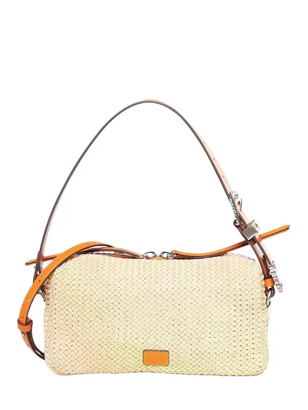 Pinko Logo-patch Cross Body Bag - Neutrals