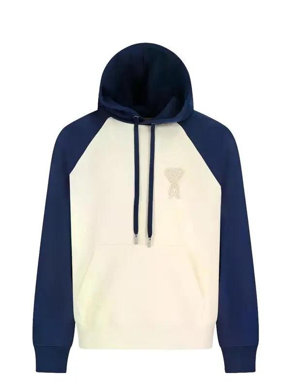 AMI Paris Logo-detail Hoodie - Neutrals