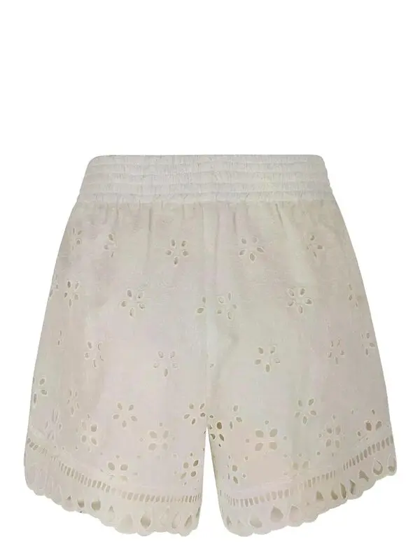 Ermanno Scervino Broderie Anglaise Shorts - Neutrals