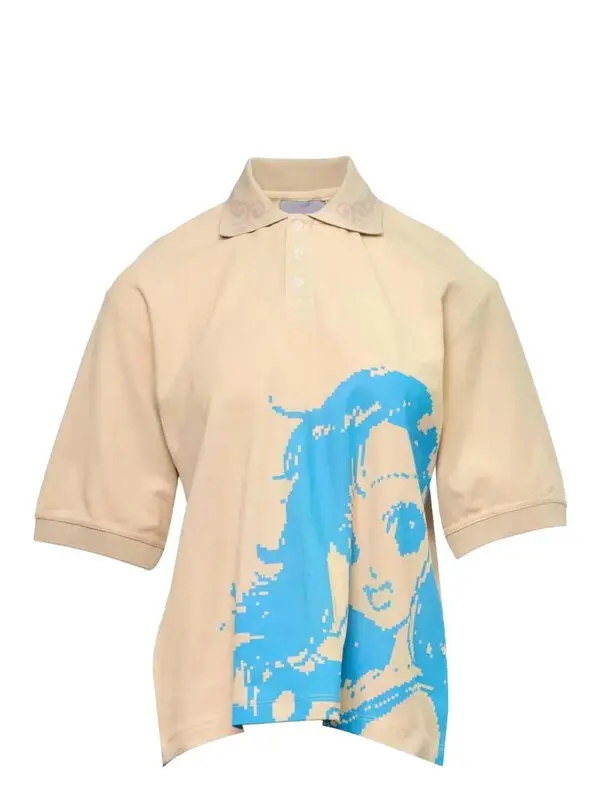 Ashley Williams Graphic-print Polo Shirt - Neutrals