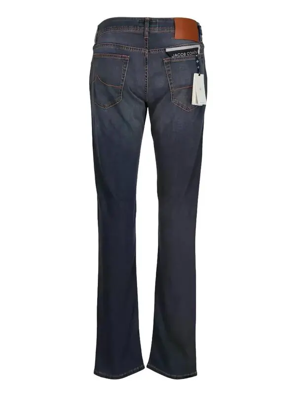 Jacob Cohen Faded-effect Straight-leg Jeans - Grey